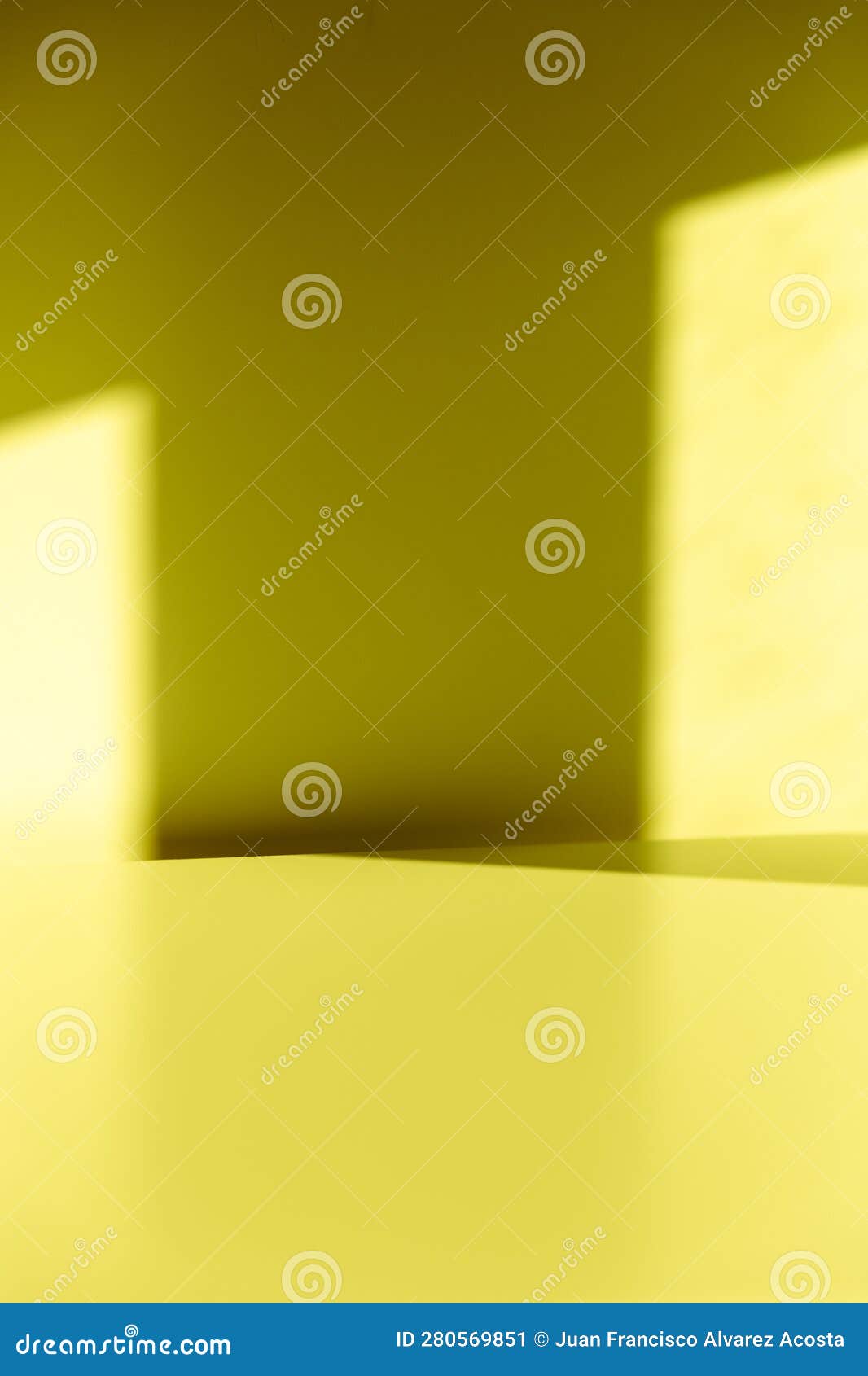 Yellow Background for Product Presentation with Shadow and Light from ...