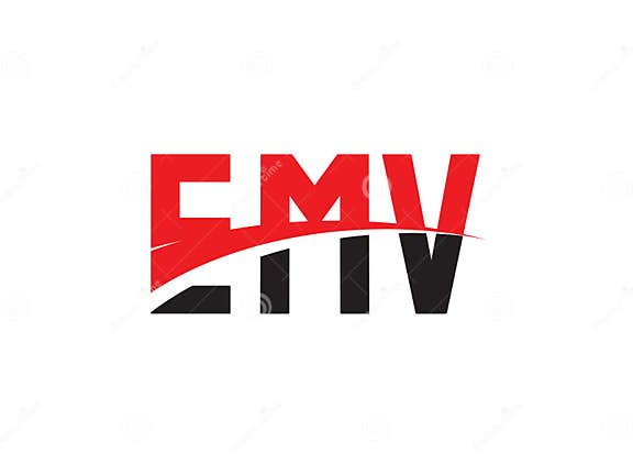 EMV Letter Initial Logo Design Vector Illustration Stock Vector ...