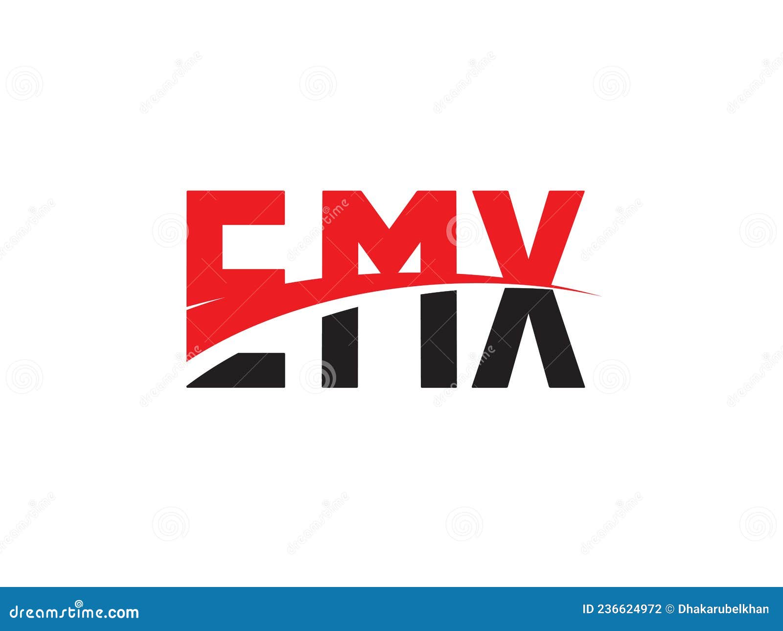 EMX Letter Initial Logo Design Vector Illustration Stock Vector ...