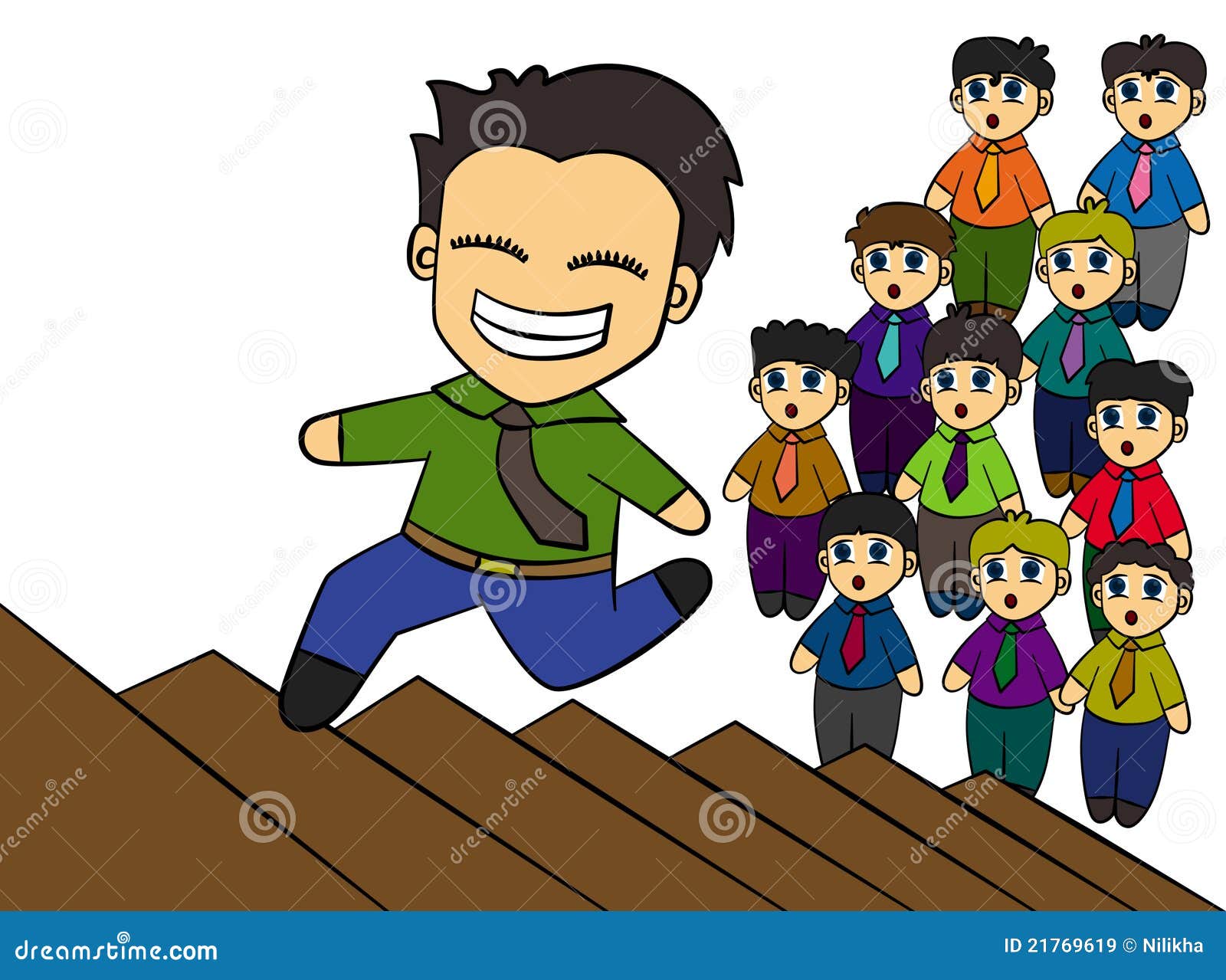 En avant illustration stock. Illustration du masculin - 21769619