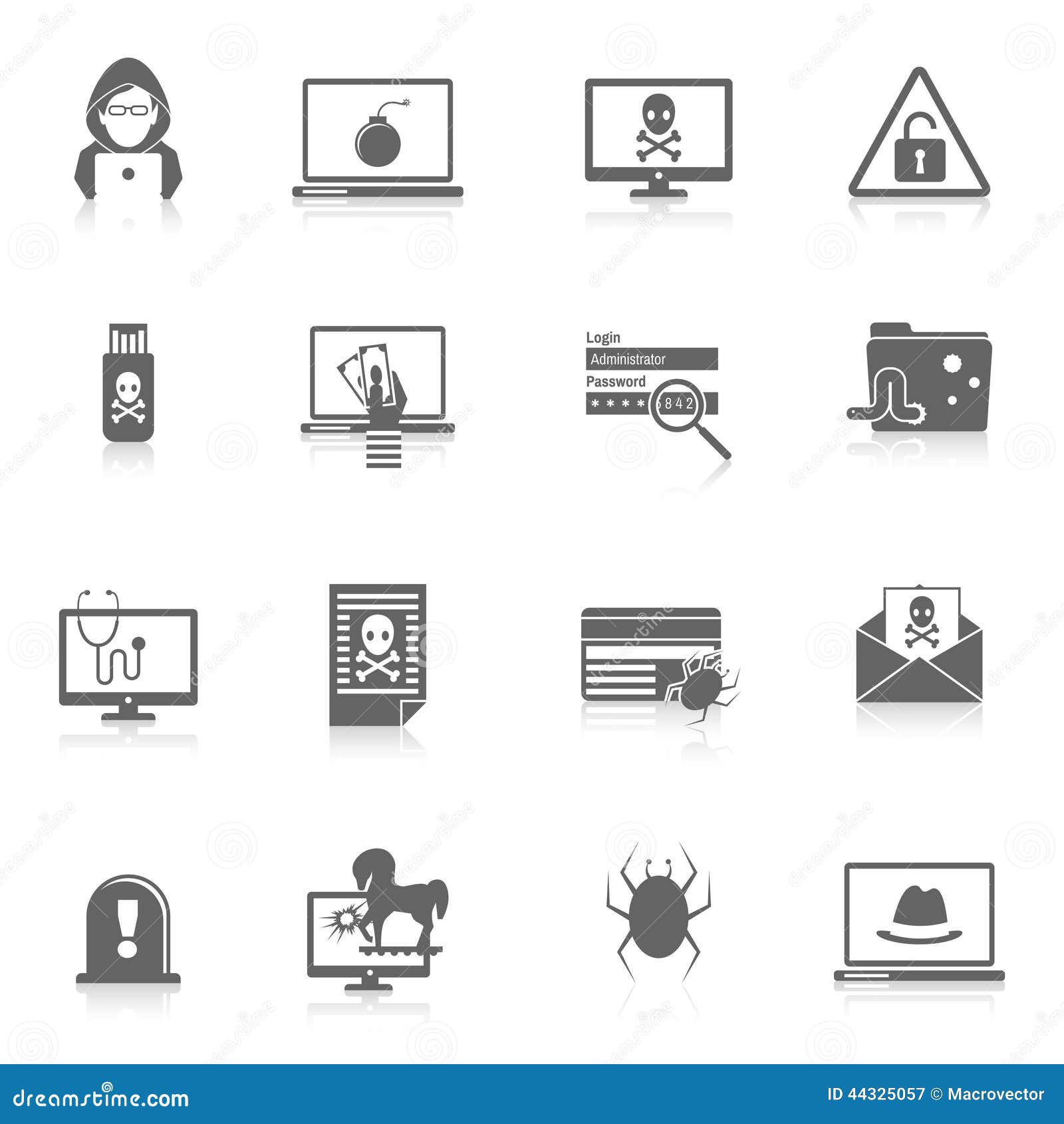 En hackersymbolssvart vektor illustrationer. Illustration av svart ...