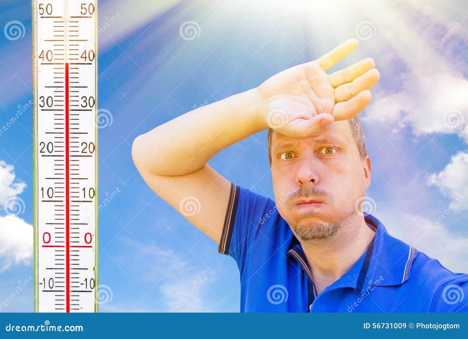 En Mycket Varm Dag I Sommar Fotografering för Bildbyråer - Bild av ...