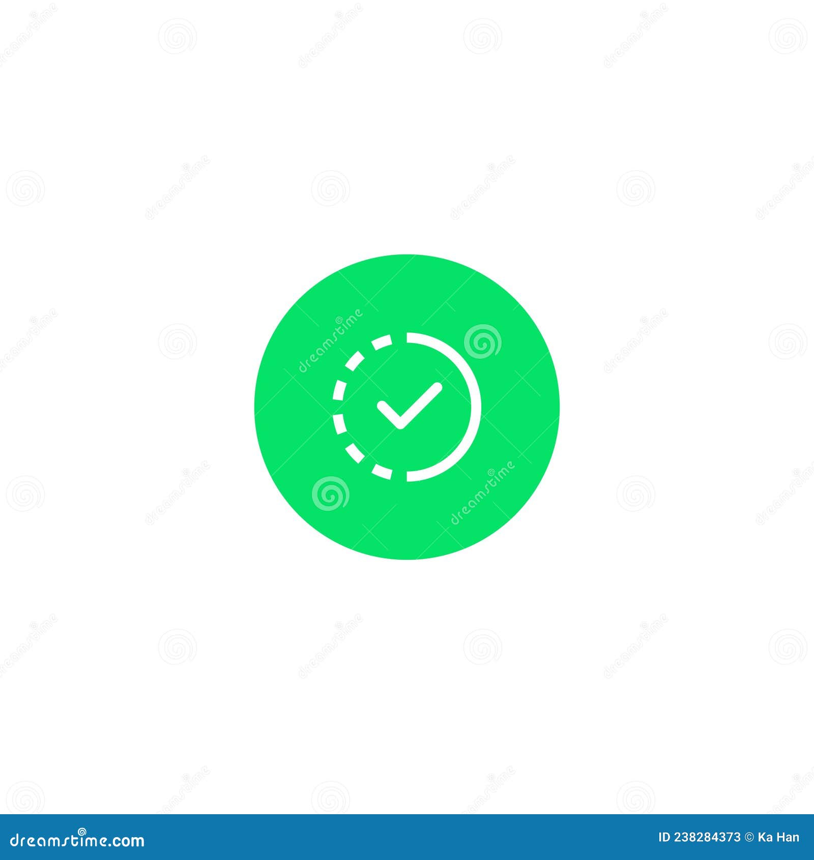 En Progreso Vector De Icono En Estilo Plano Ilustración del Vector ...