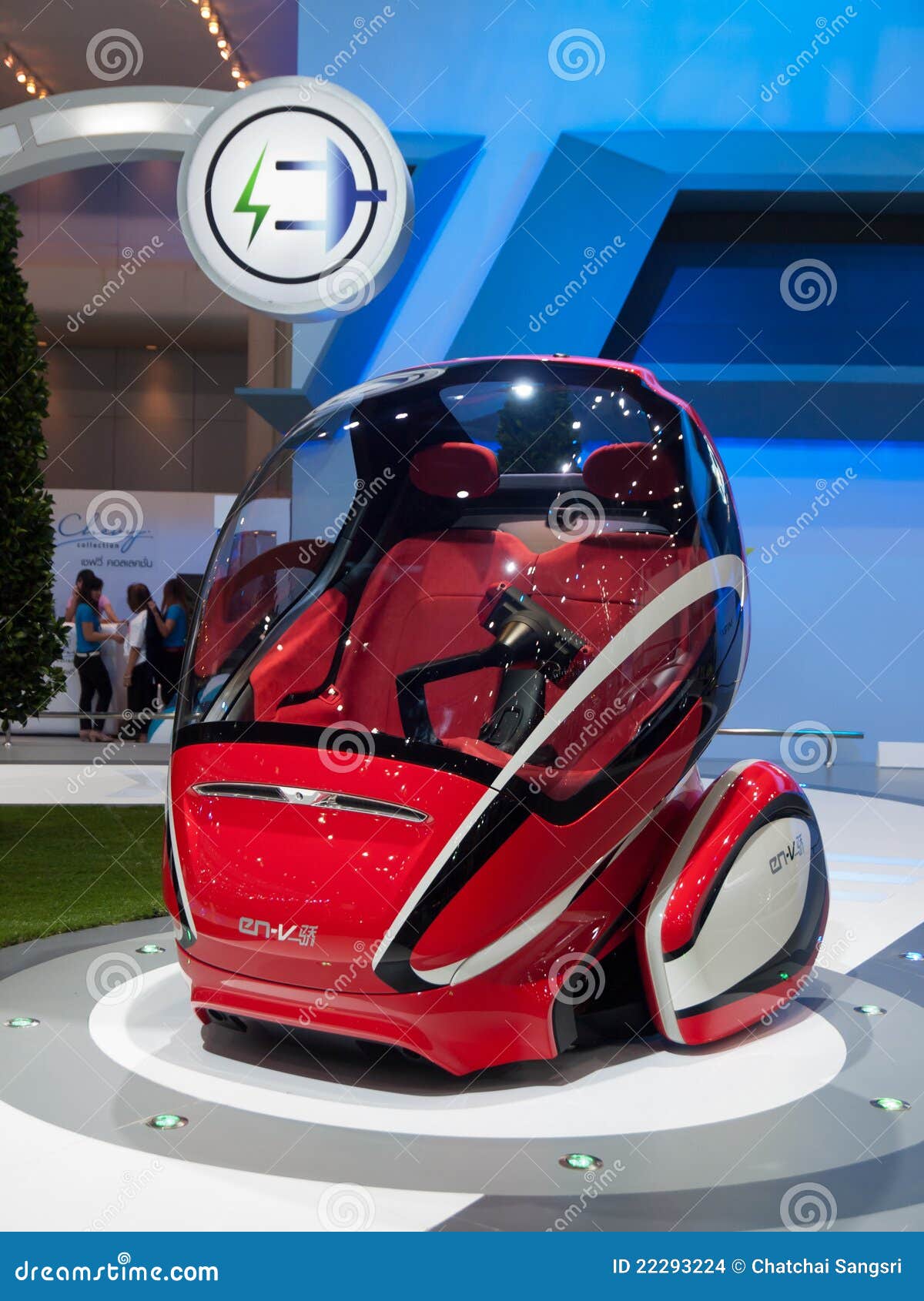 EN-V ELECTRIC NETWORKED VEHICLE CONCEPT CAR Editorial Stock Image ...