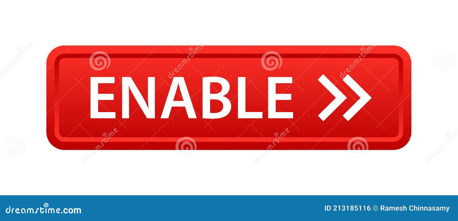 Enable Button Vector Illustration | CartoonDealer.com #213185116
