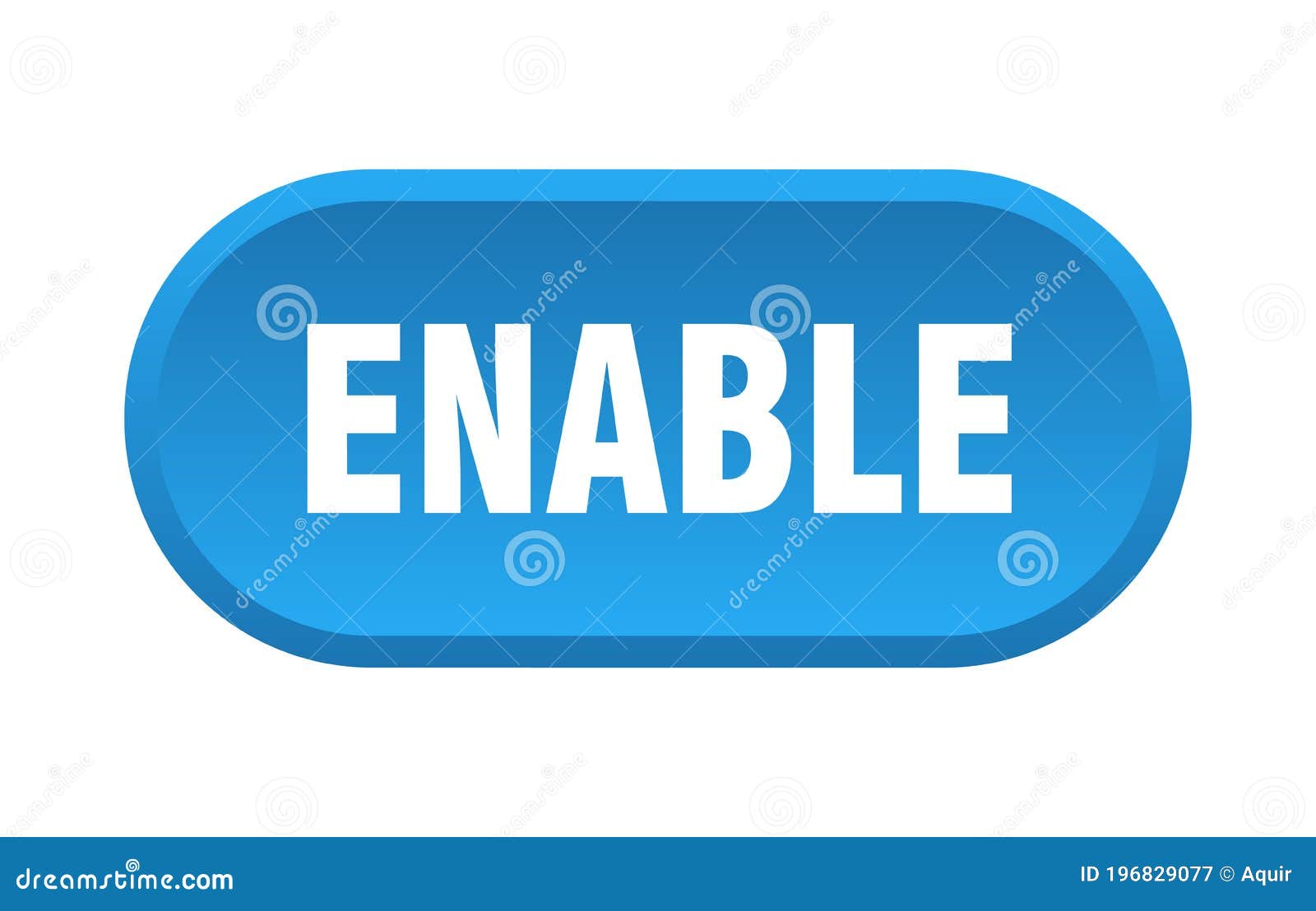 Enable Button Cartoon Vector | CartoonDealer.com #213185085