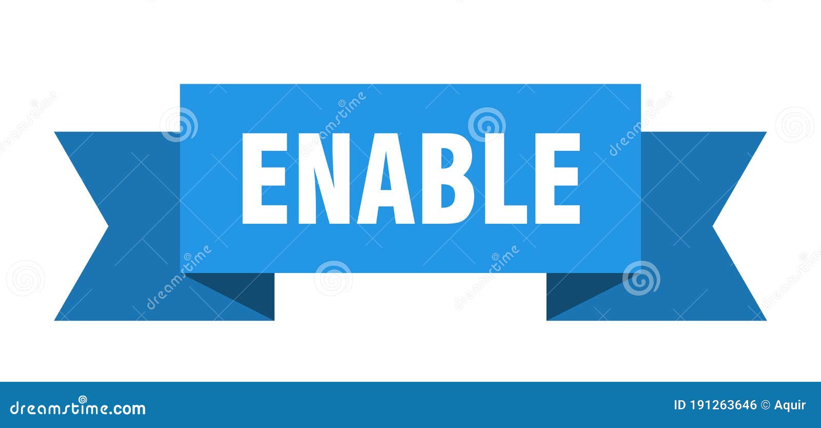 Enable Ribbon. Vector Illustration | CartoonDealer.com #191260788