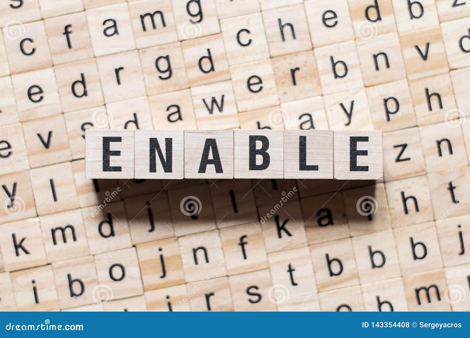 Enable word concept stock photo. Image of language, empowerment - 143354408