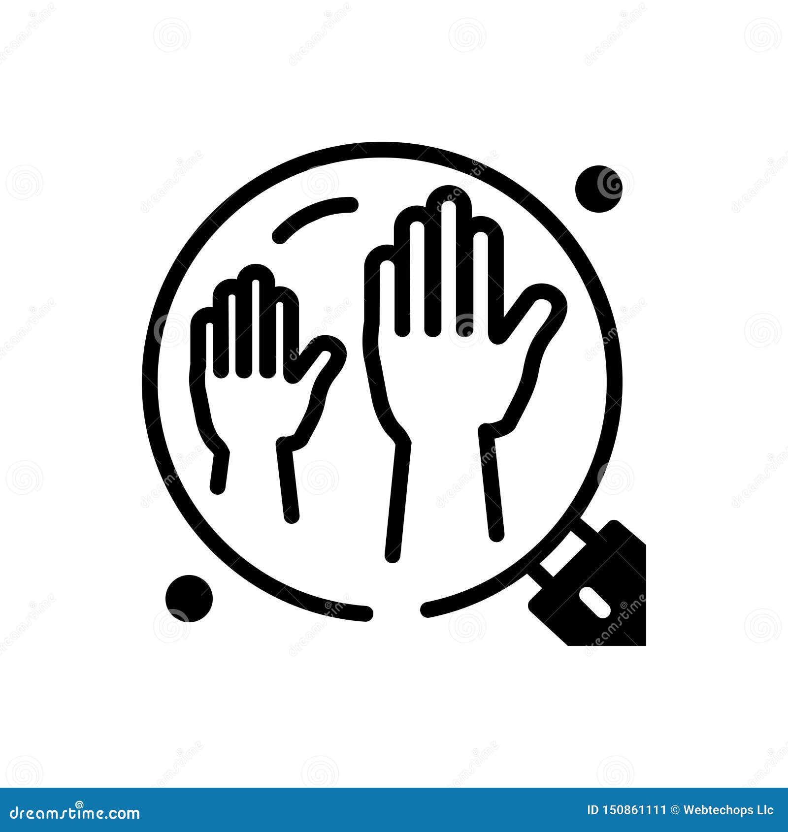 Black Solid Icon for Enablers, Supporter and Proponent Stock Vector ...