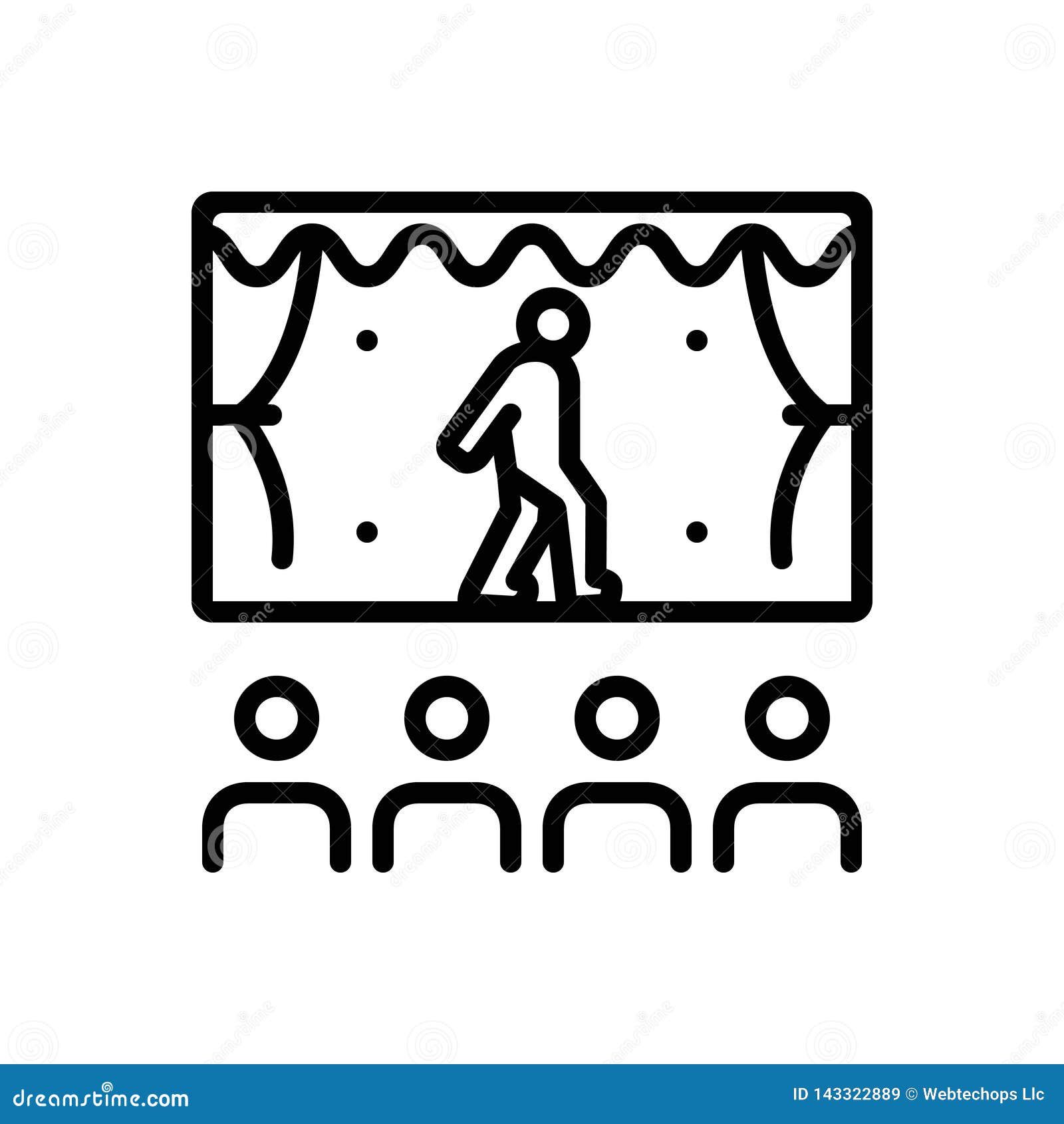 Impersonate Icon. Monochrome Simple Line Harassment Icon For Templates ...