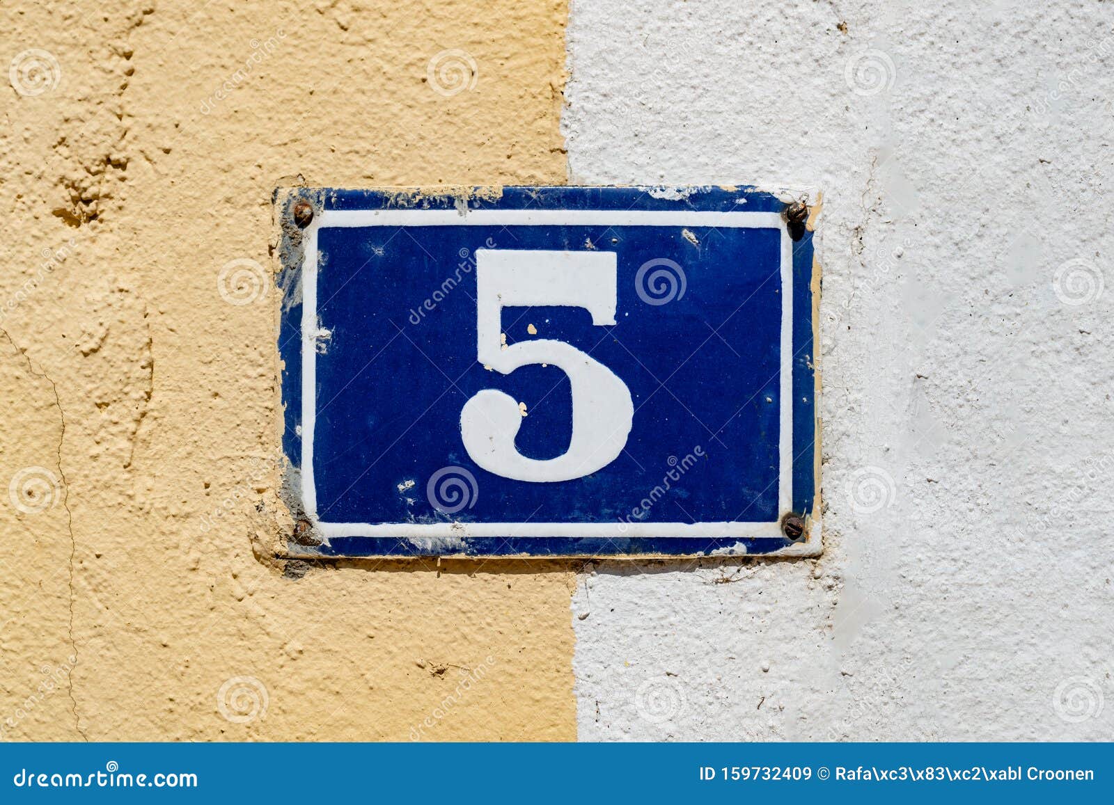 House Number 5 stock image. Image of object, address - 159732409