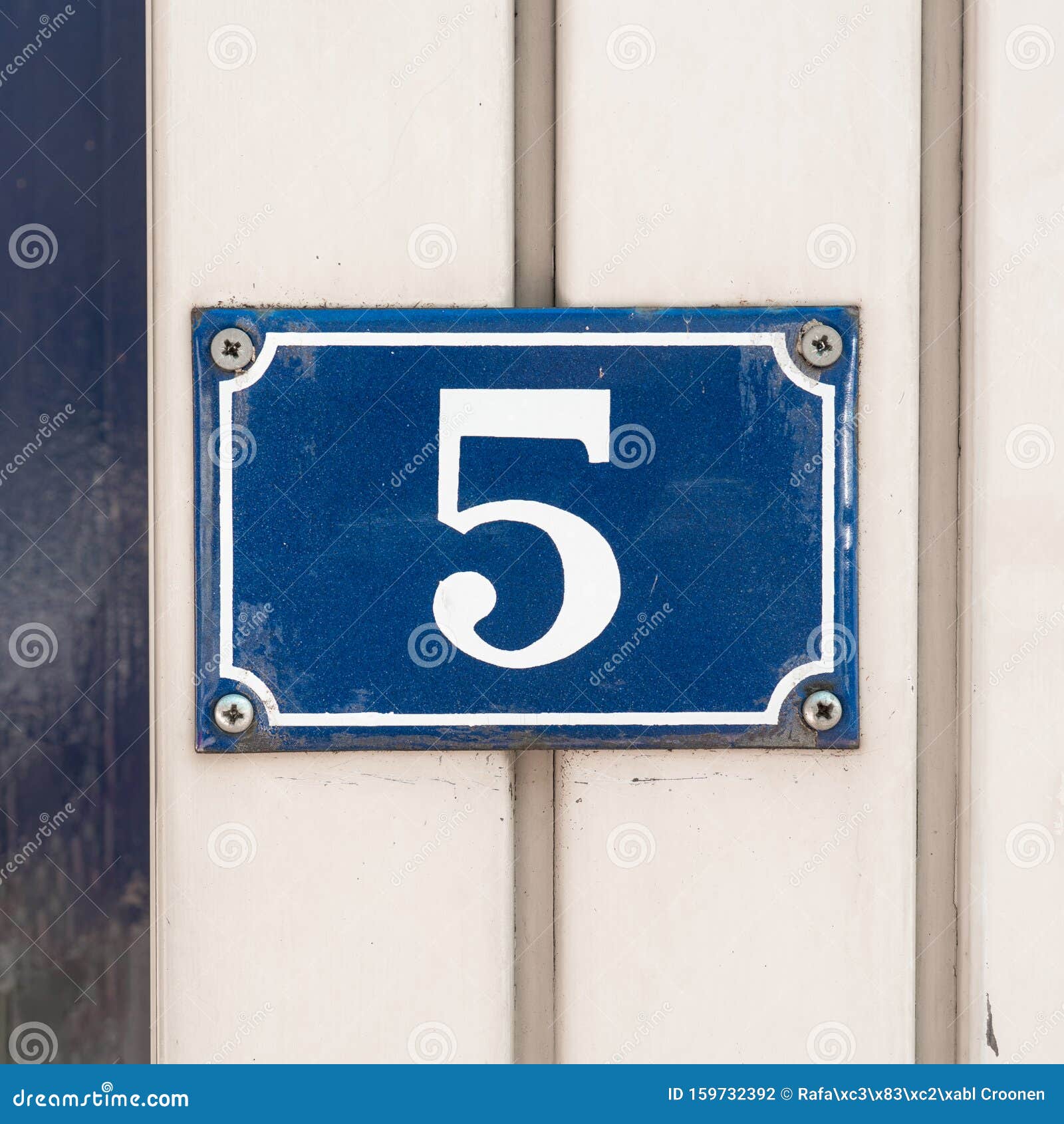 House Number 5 stock photo. Image of five, address, numerals - 159732392