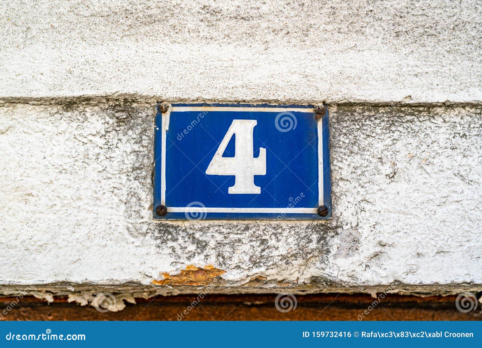 House Number 4 stock photo. Image of alphabet, adornment - 159732416