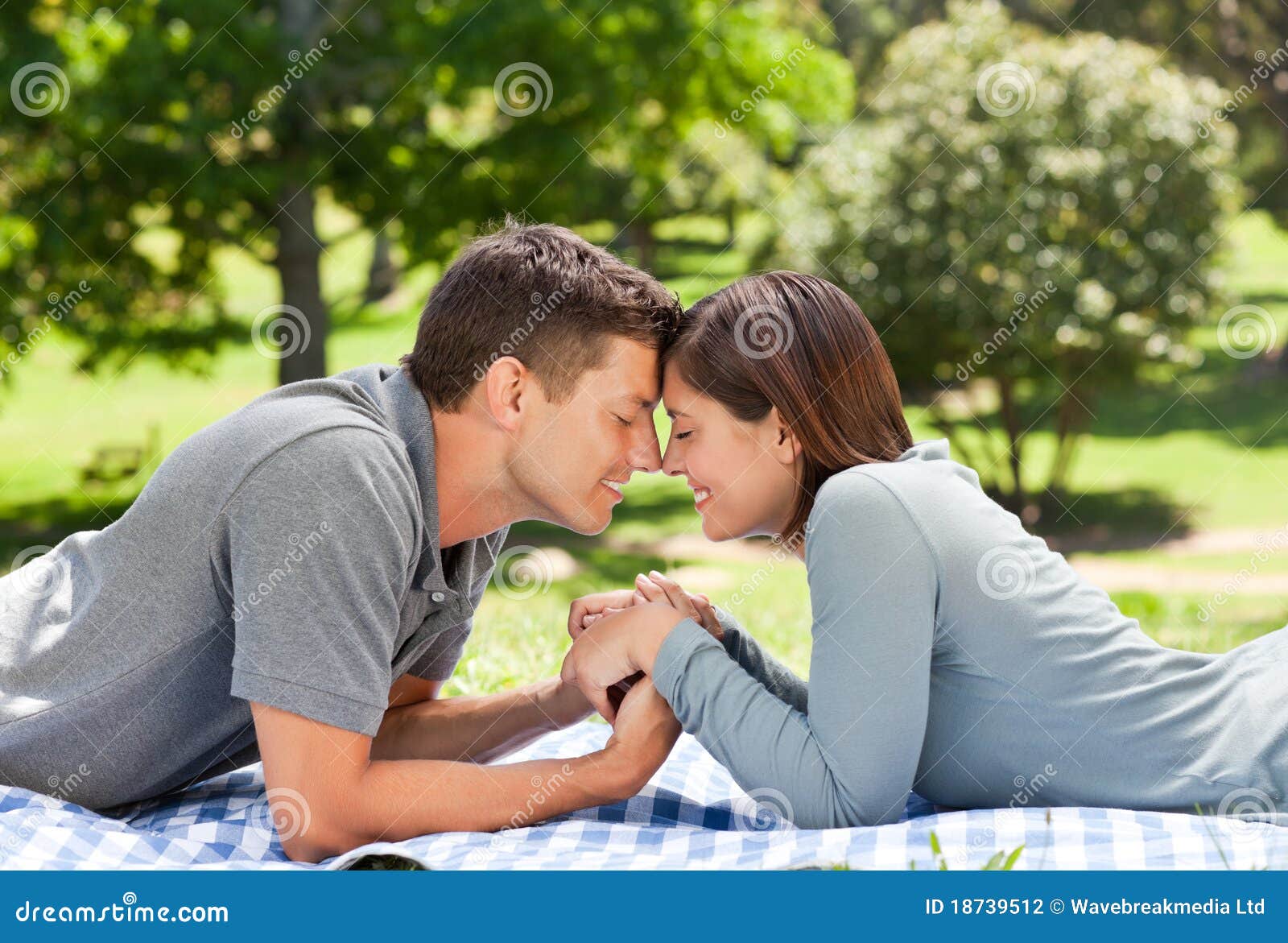 Enamored couple stock photo. Image of female, portrait - 18739512