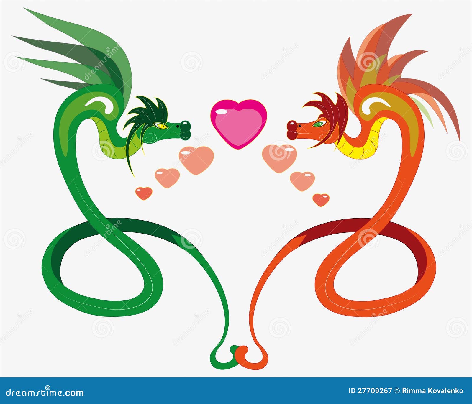 Winged Snakes Ancient Medical Vector Symbol | CartoonDealer.com #104800536