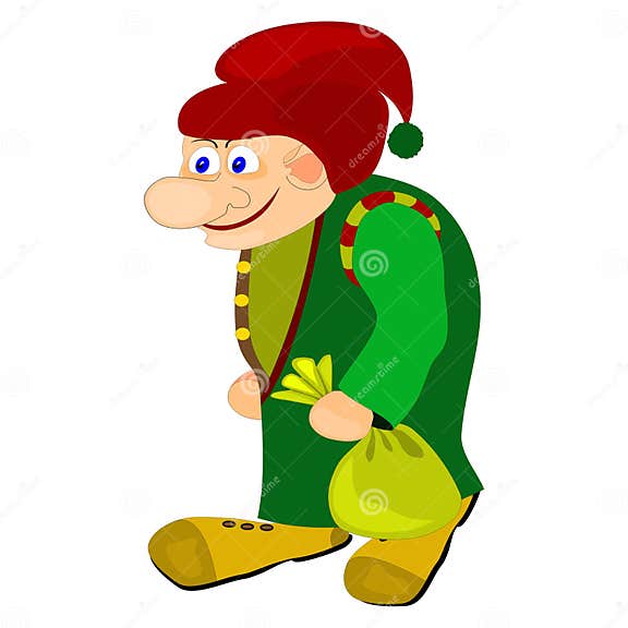 Enano de hadas ilustración del vector. Ilustración de diablillo - 14901685