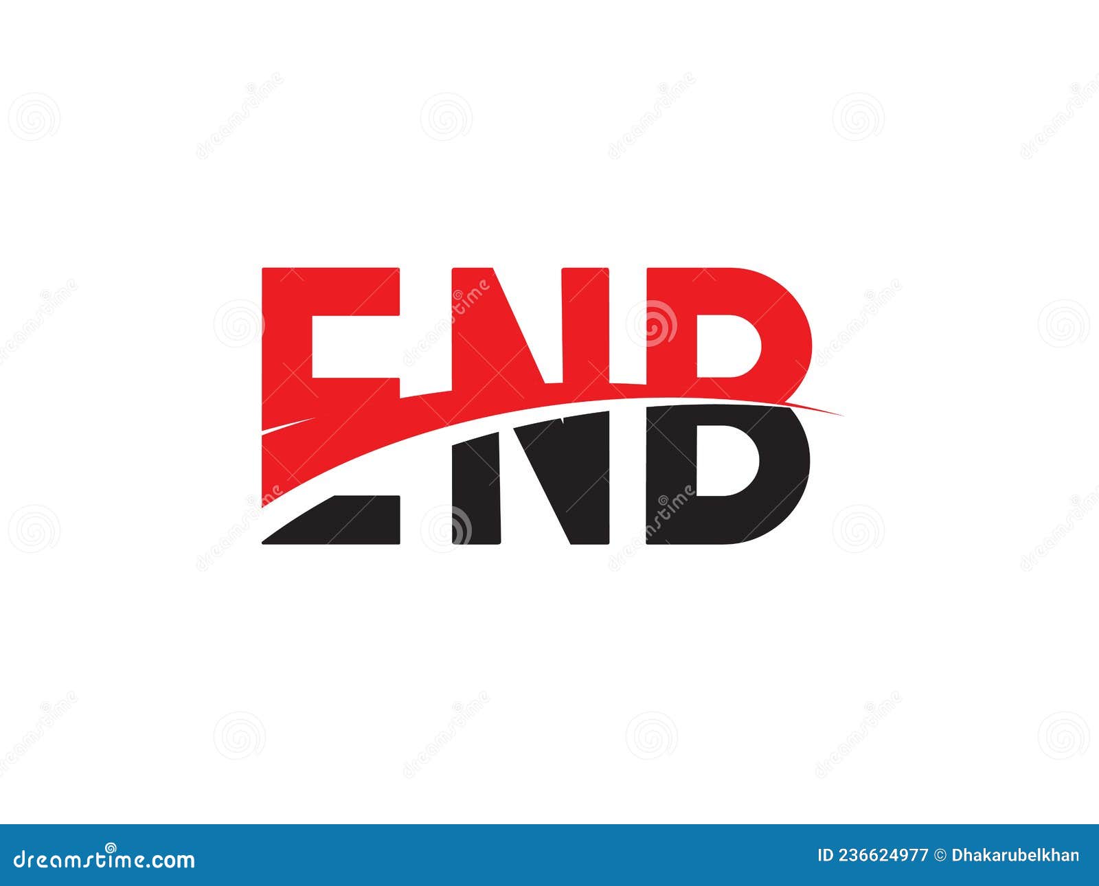ENB Letter Initial Logo Design Vector Illustration Stock Vector ...