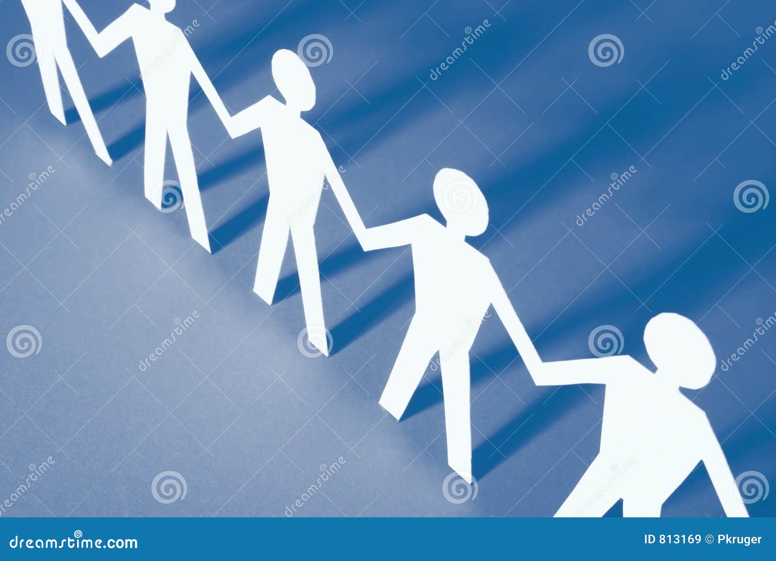 Encadenamiento de papel imagen de archivo. Imagen de amistad - 813169