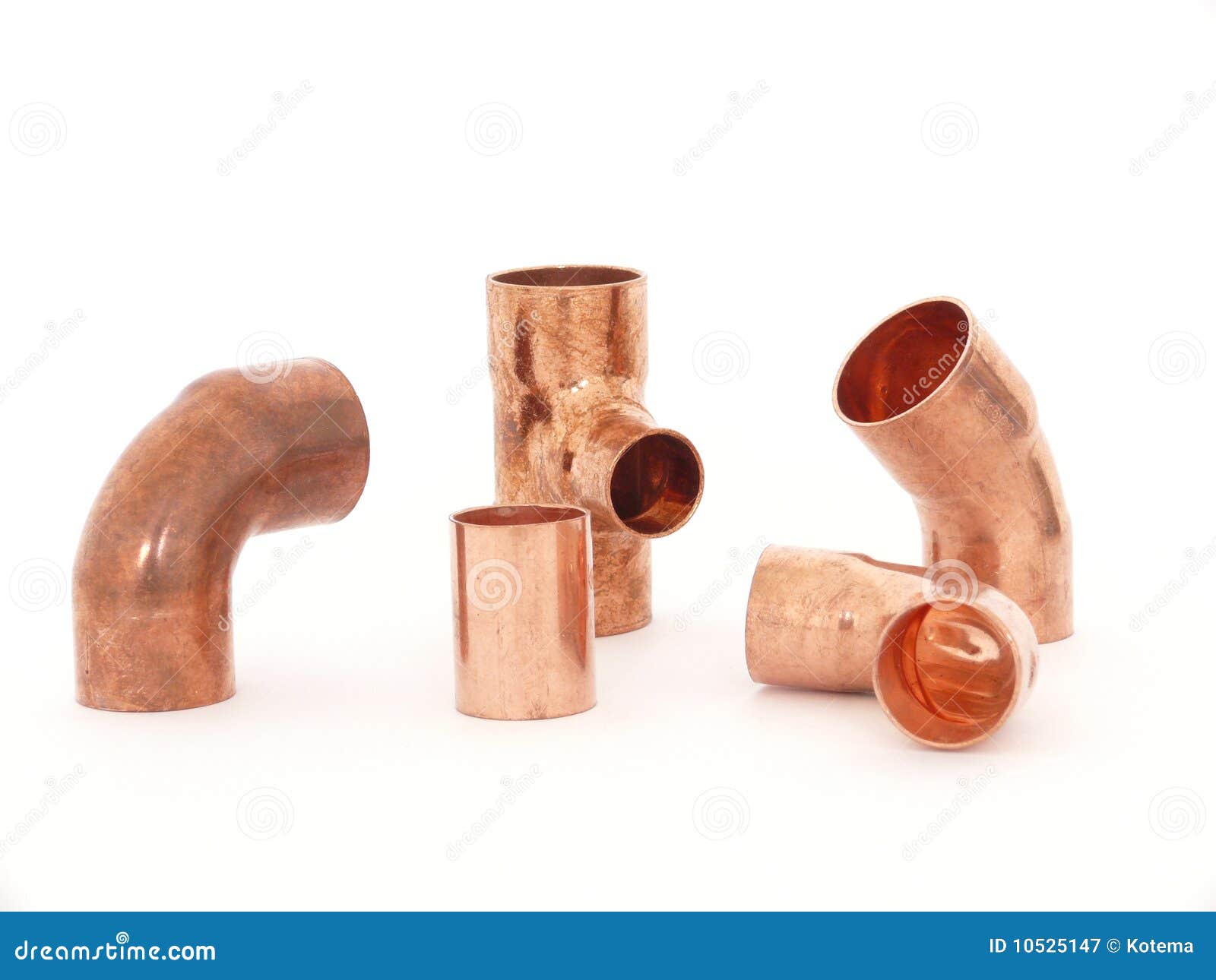 Encaixes do encanamento imagem de stock. Imagem de dimensional - 10525147