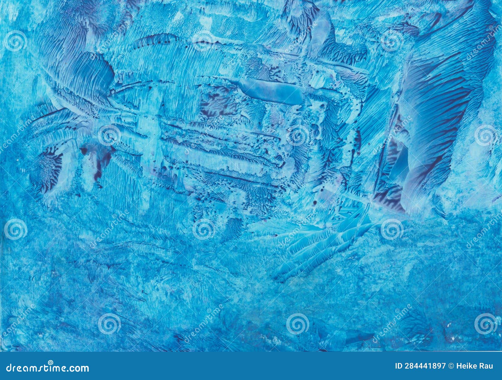 With The Painting Iron Painted Encaustic Pattern In Blue Stock ...