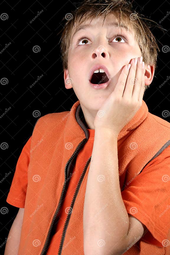 Enchanted boy stock image. Image of person, amazed, background - 1787709