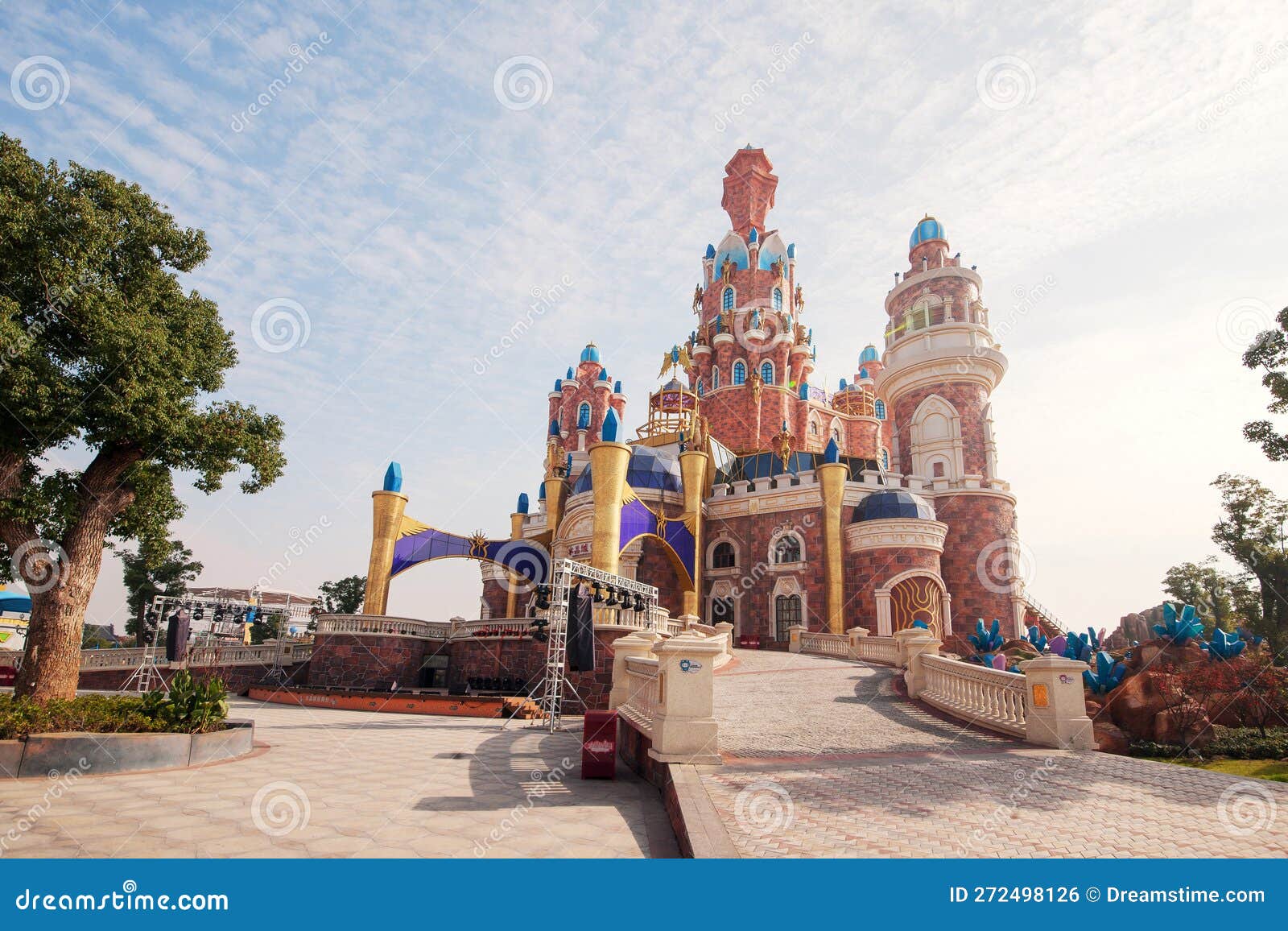 Enchanted Castle: a Magical Adventure in the Amusement Park Stock Photo ...