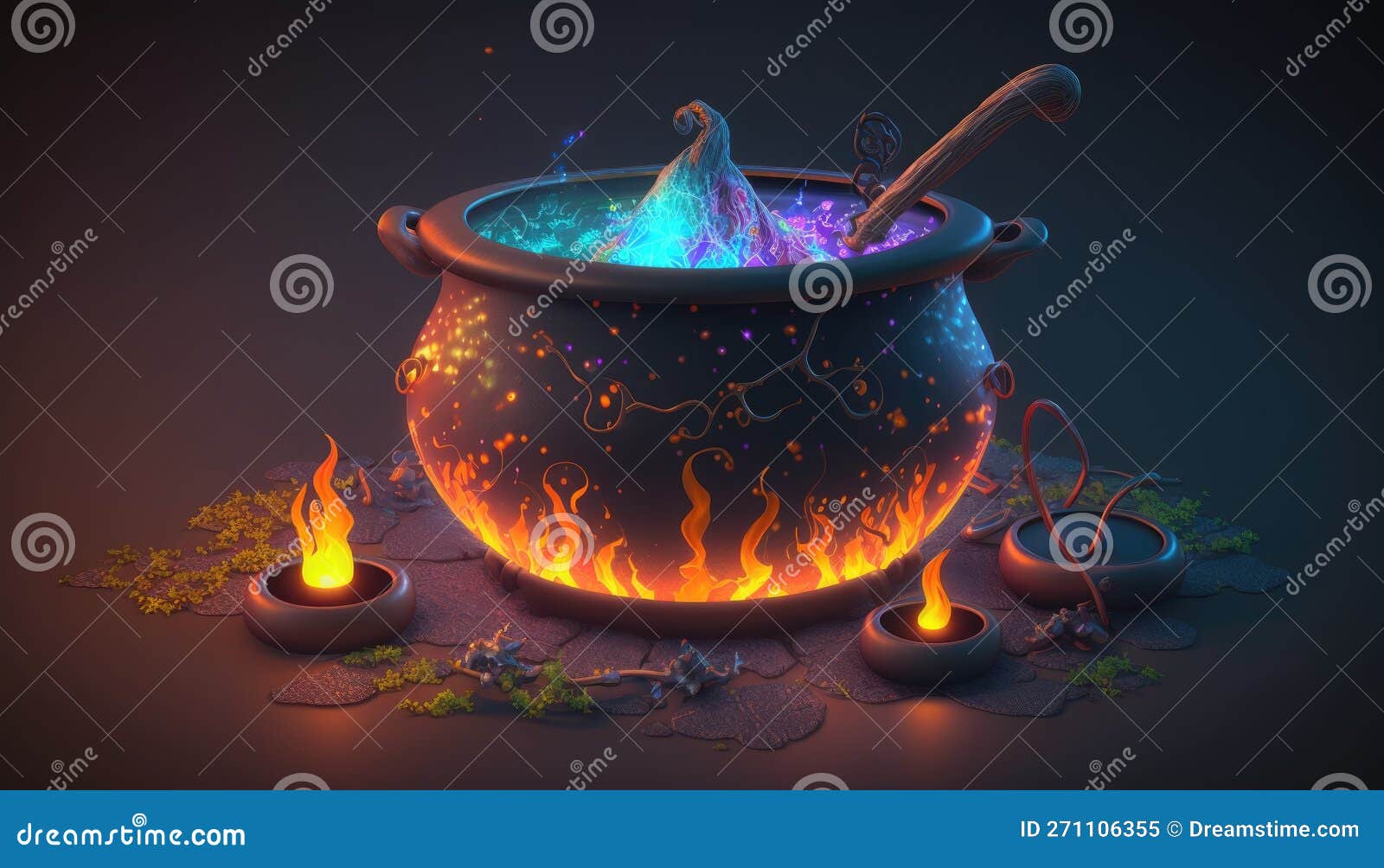 The Enchanted Cauldron: a Magical Brew in a Mystic World. Mystic Rose ...