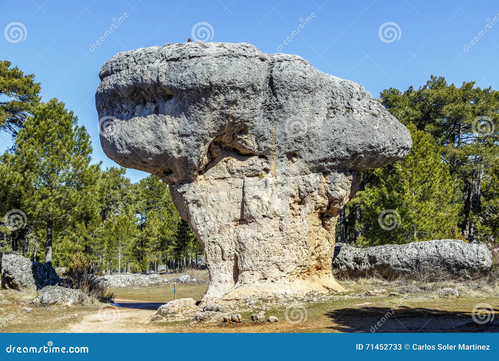 Enchanted City of Cuenca Spain Stock Image - Image of natural, forest ...