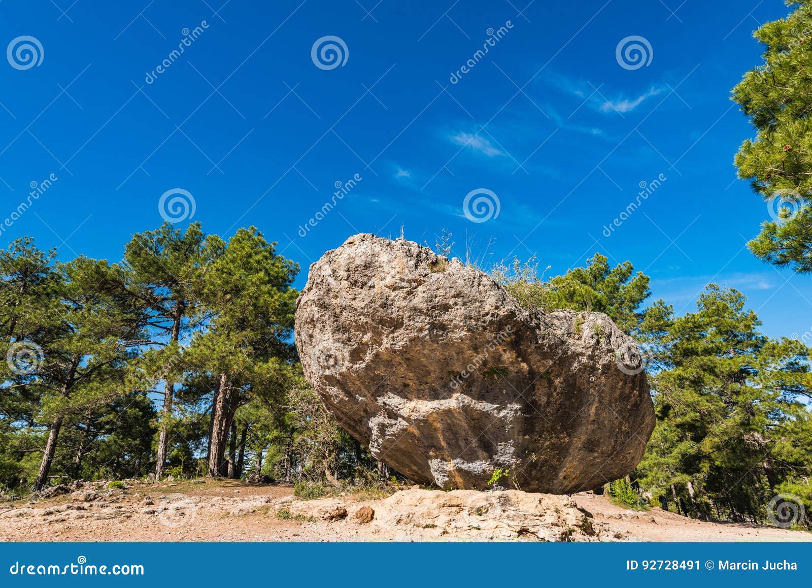 Enchanted City Unique Rock Formations in Cuenca,Spain Stock Image ...