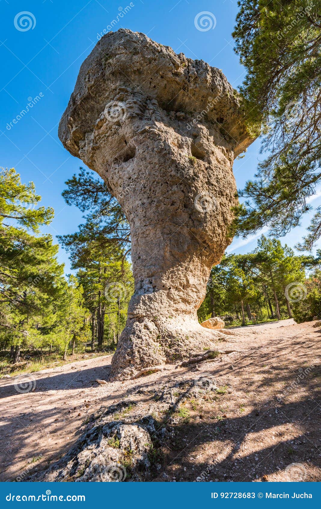 Enchanted City Unique Rock Formations in Cuenca,Spain Stock Image ...