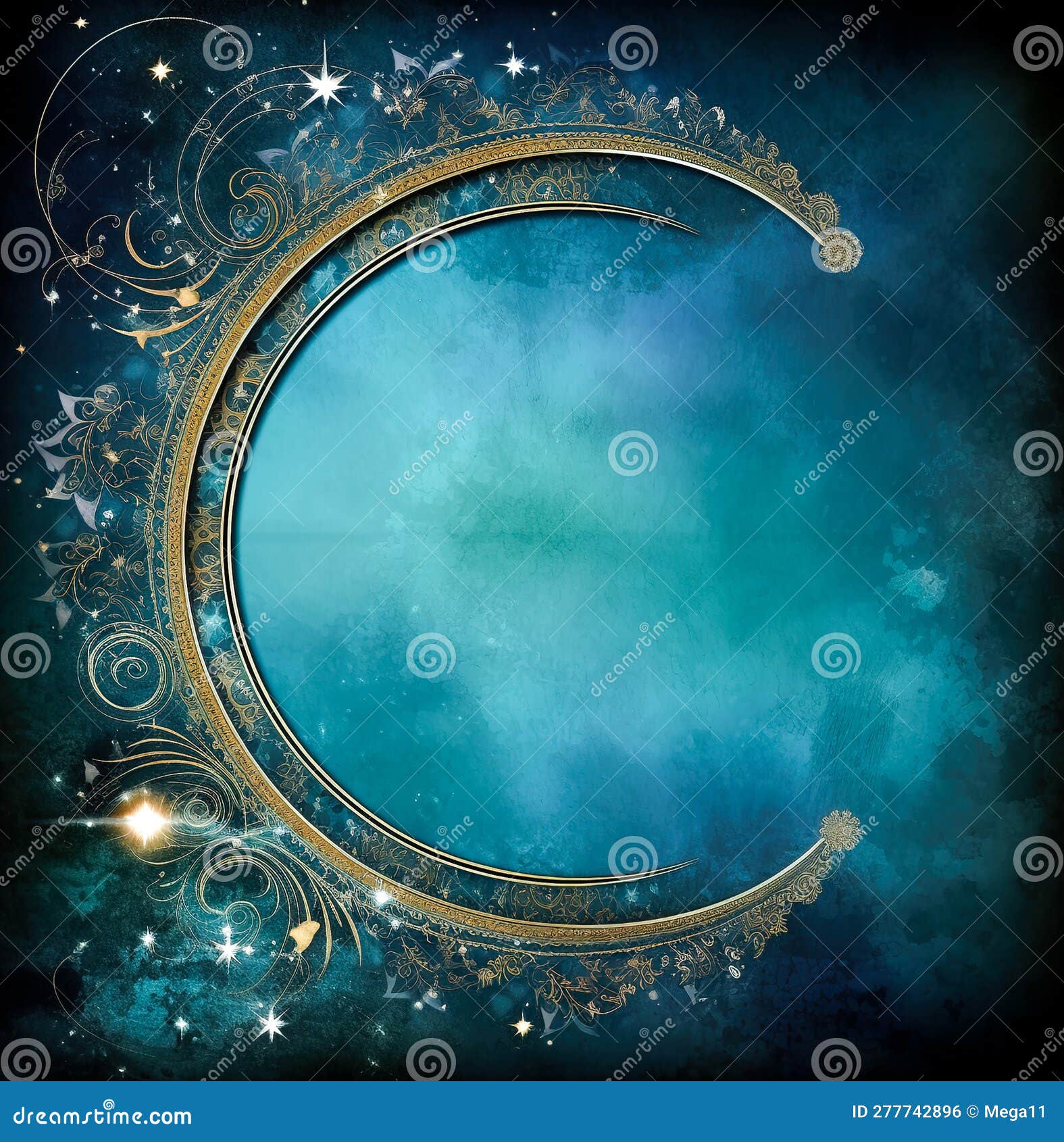 Generative AI: Enchanted Fairy Tale Frame with Flowers Stock ...