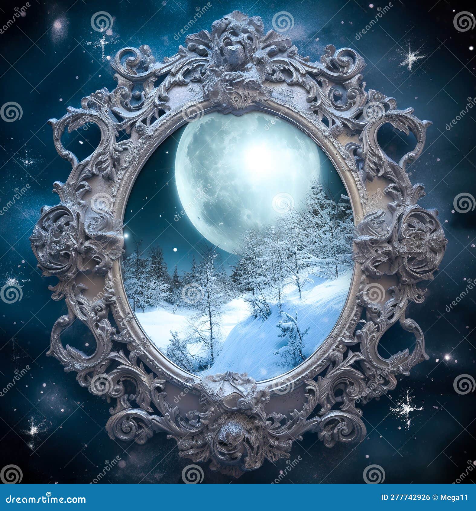 Generative AI: Enchanted Fairy Tale Frame with Flowers Stock ...