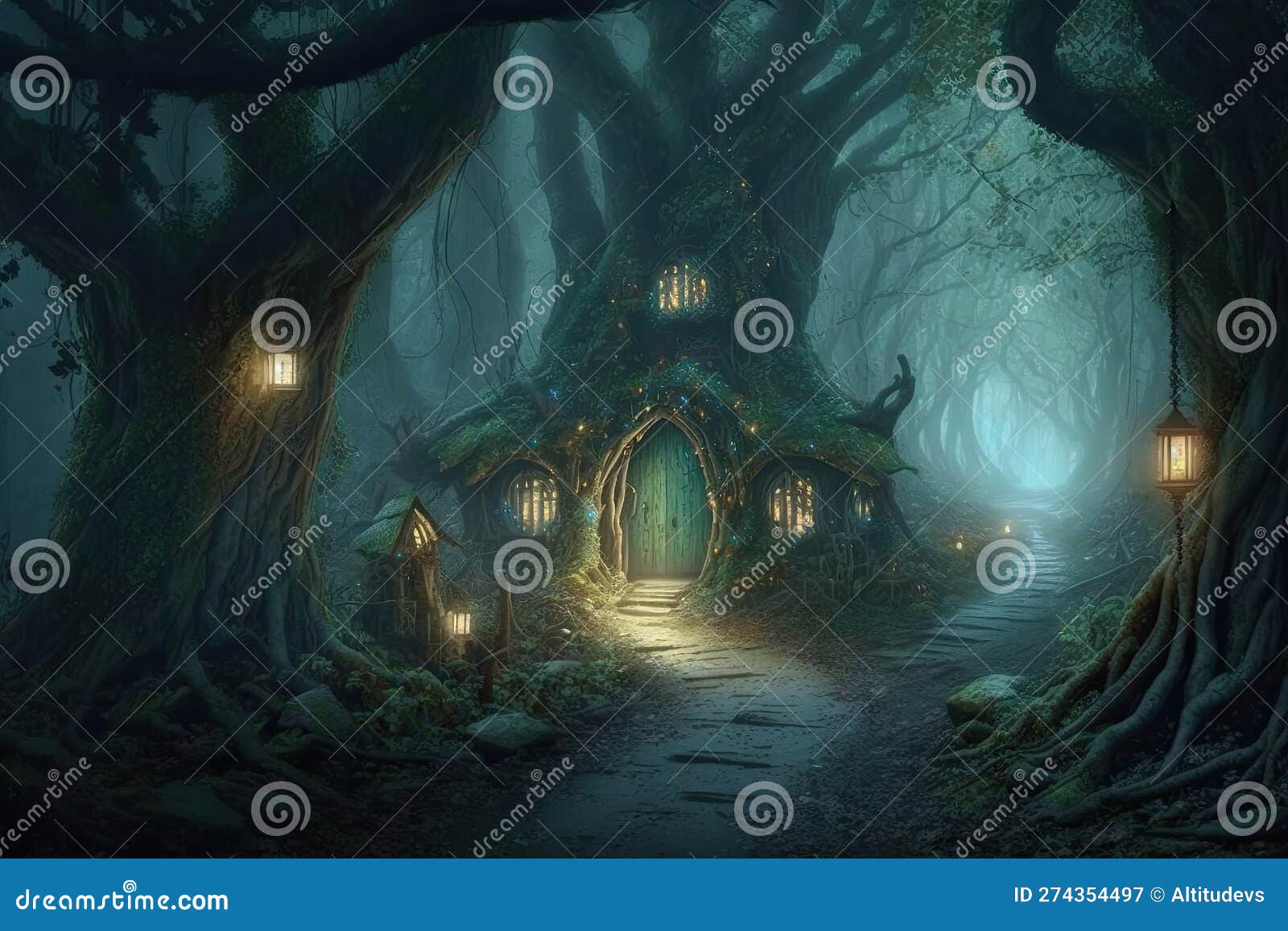 Enchanted Forest Filled with Magic and Mystery, Where Elves Reside ...