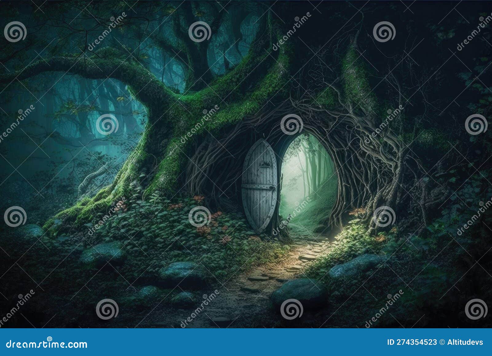 Enchanted Forest Filled with Magic and Mystery, Where Elves Reside ...