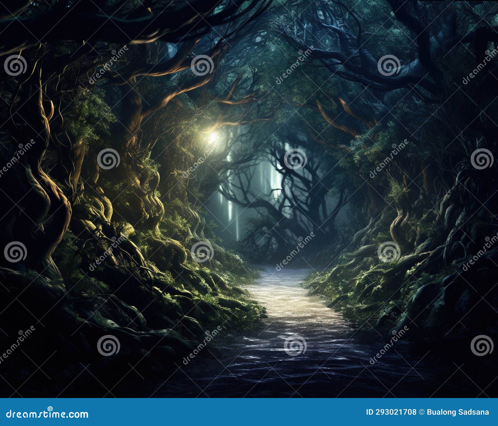 The Enchanted Forest is GENERATIVEterrifying at Night by Moonlight ...