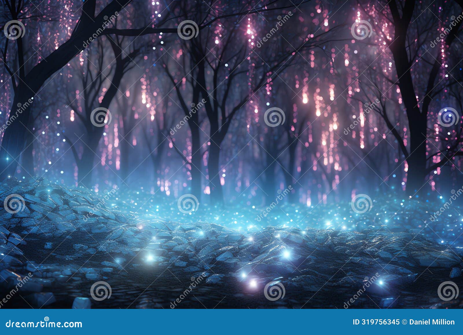 Enchanted Forest Glitter Texture Stock Illustration - Illustration of ...