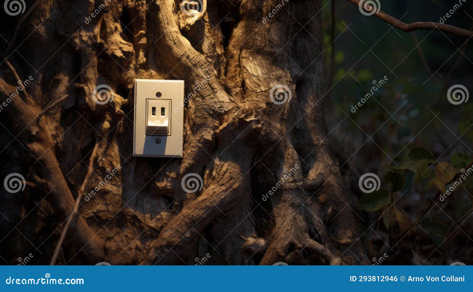 Enchanted Forest Light Switch: Illuminating Nature S Beauty Stock ...