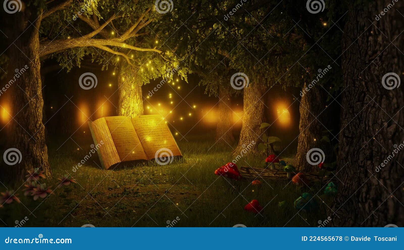 The Enchanted Forest of the Magic Book - Nature Landscape Loop ...