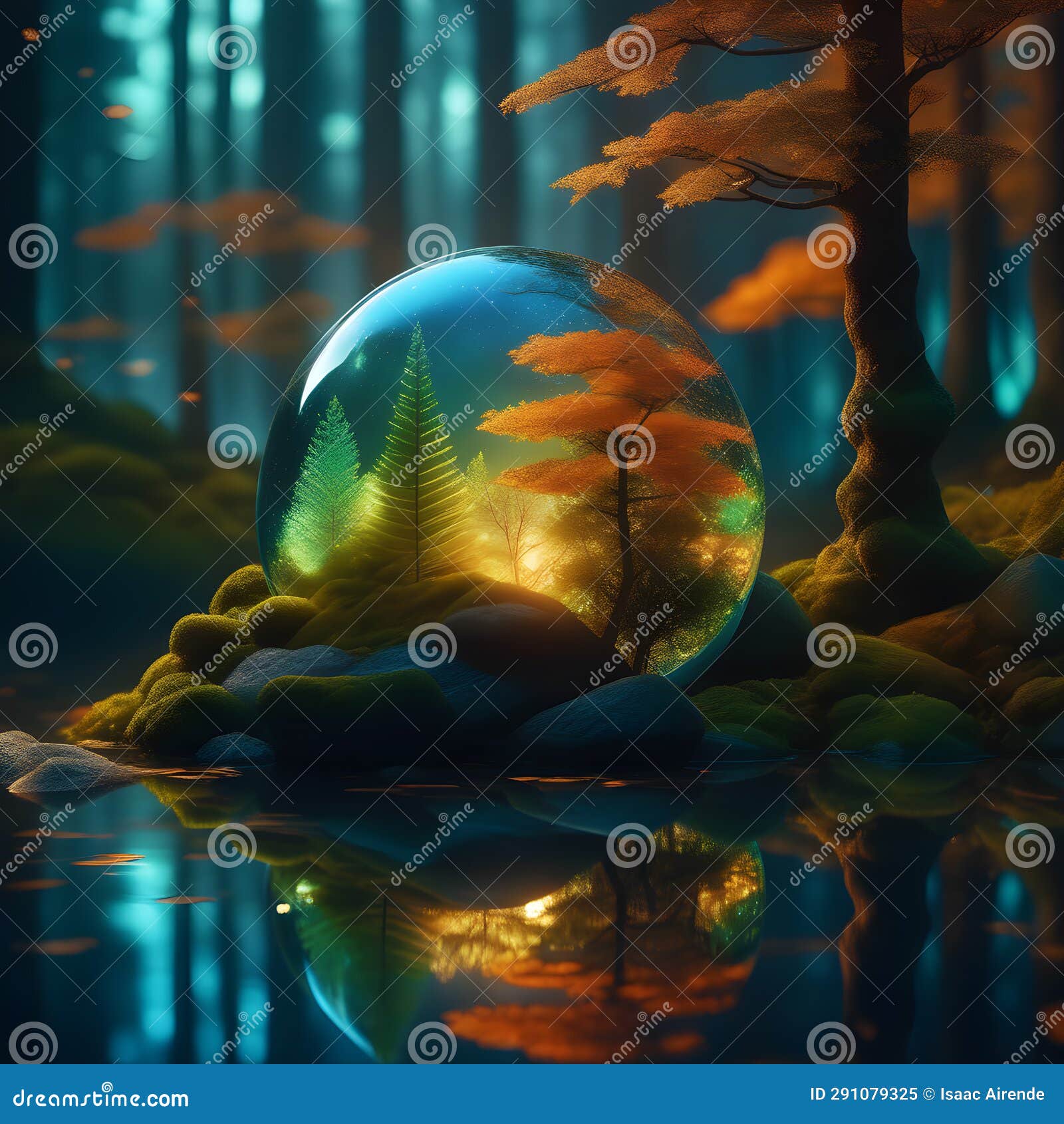 An Enchanted Forest in a Micro Ecosystem, Radiating a Magical Charm ...