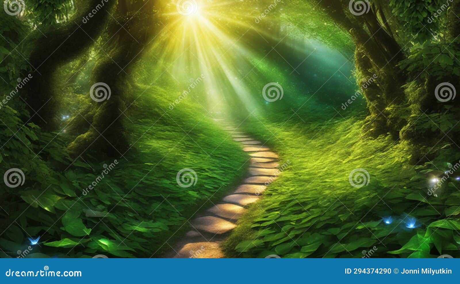 Enchanted Forest Path, Follow a Winding Path through an Enchanted ...