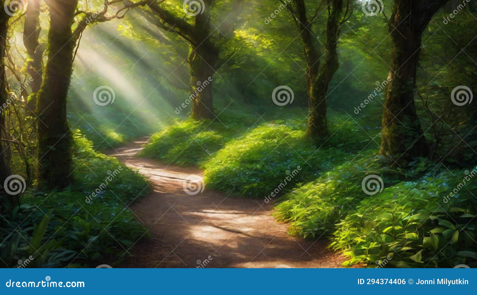 Enchanted Forest Path, Follow a Winding Path through an Enchanted ...