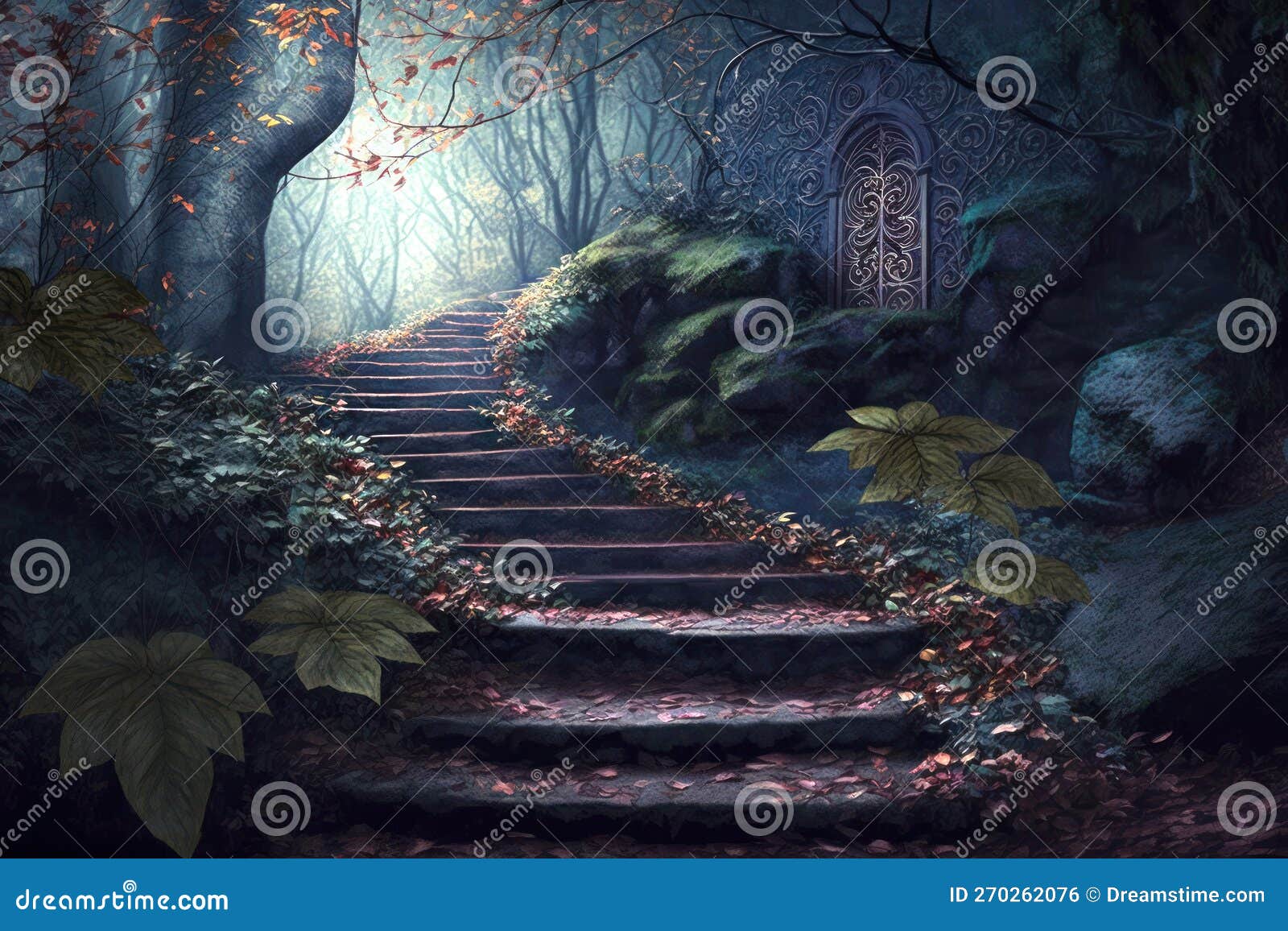 Stairs And Magic Doors Stock Photography | CartoonDealer.com #43490810