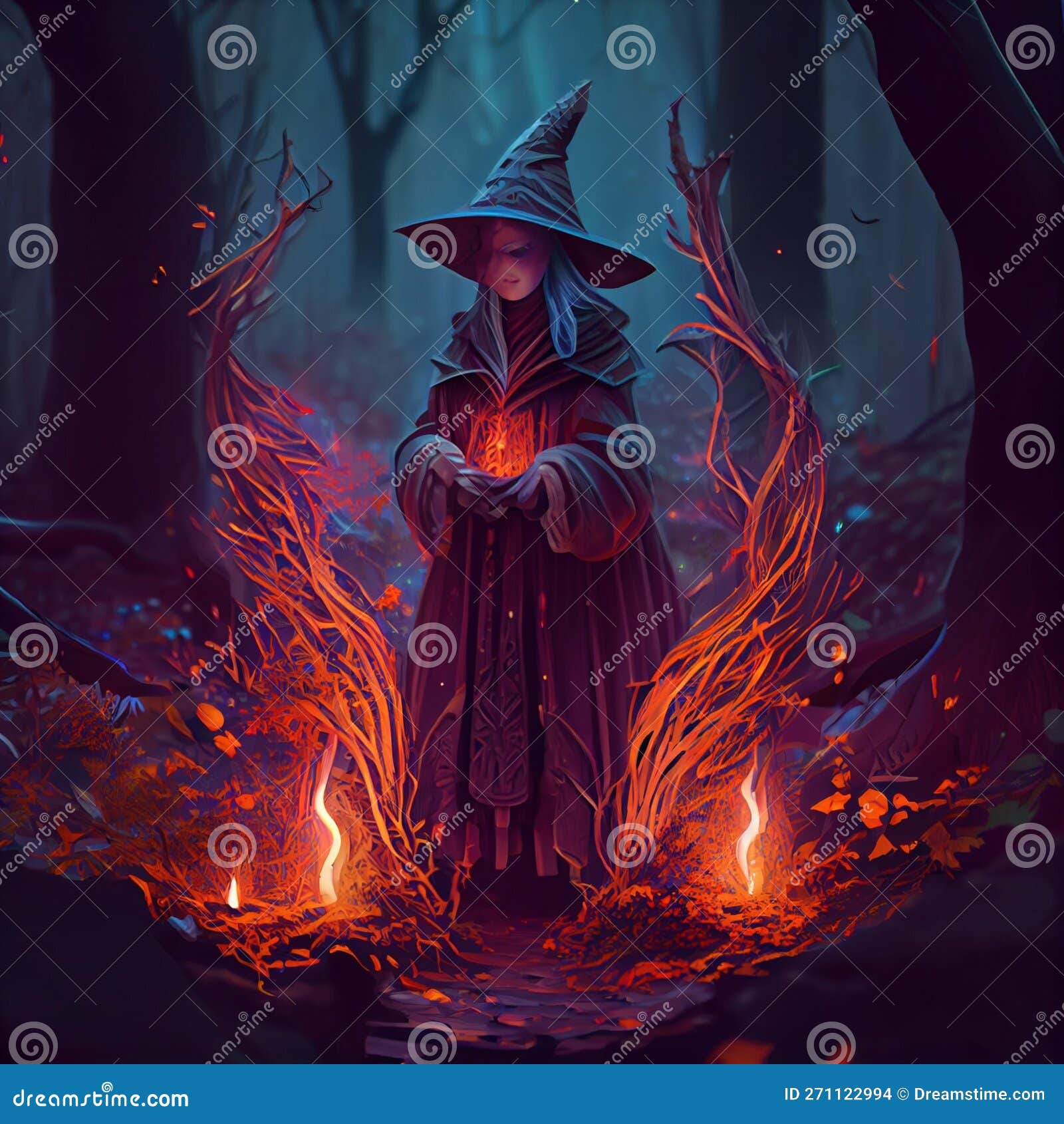 Enchanted Forest Spellcasting with Hyperrealistic Witch, Made with ...