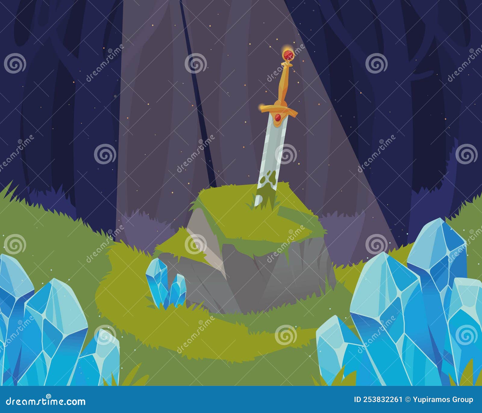 Enchanted Sword, Imbued With Magic That Grants The Wielder Incredible ...