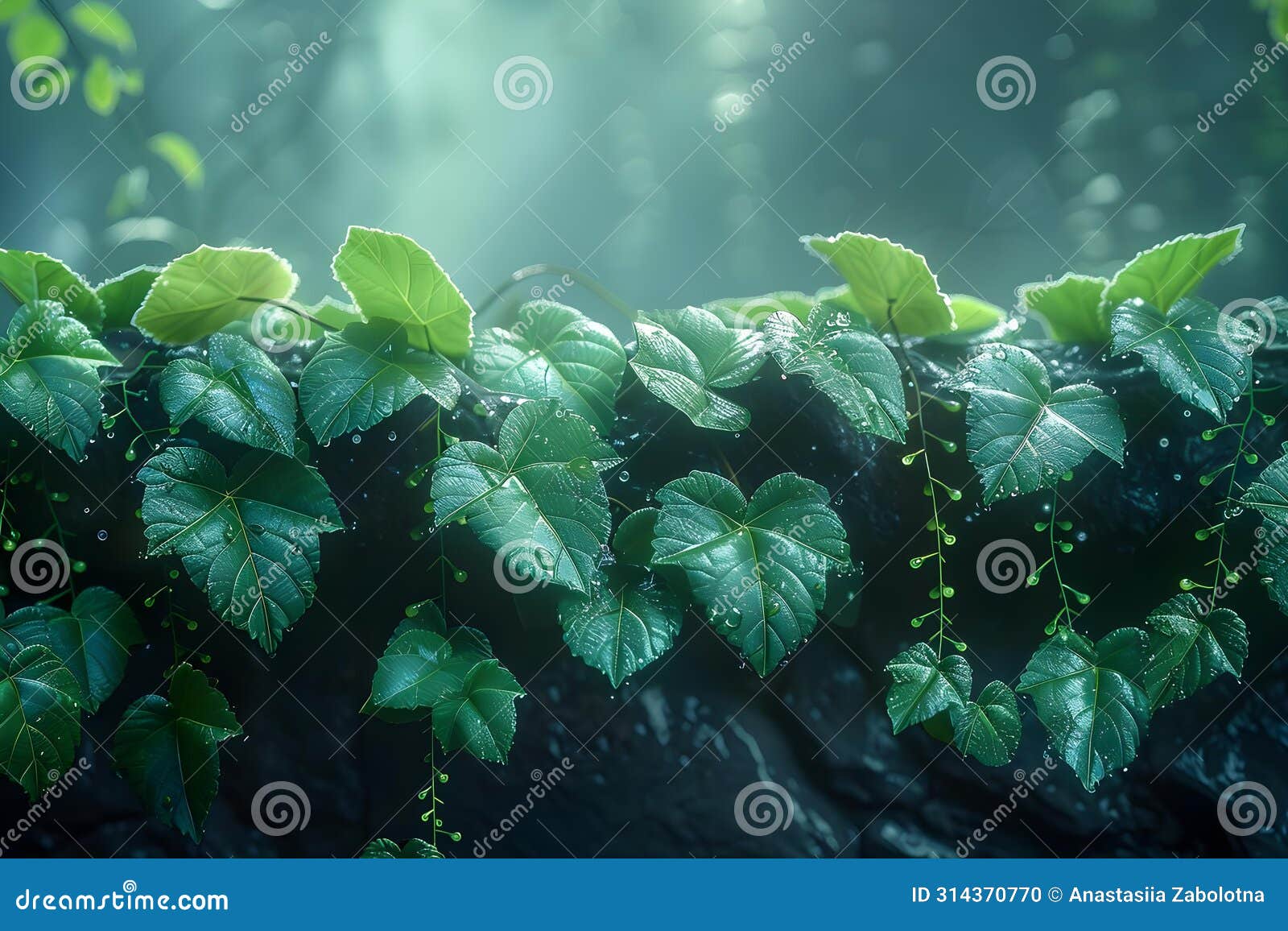 Enchanted Forest Vines: a Lush UI Element Design. Concept Enchanted ...
