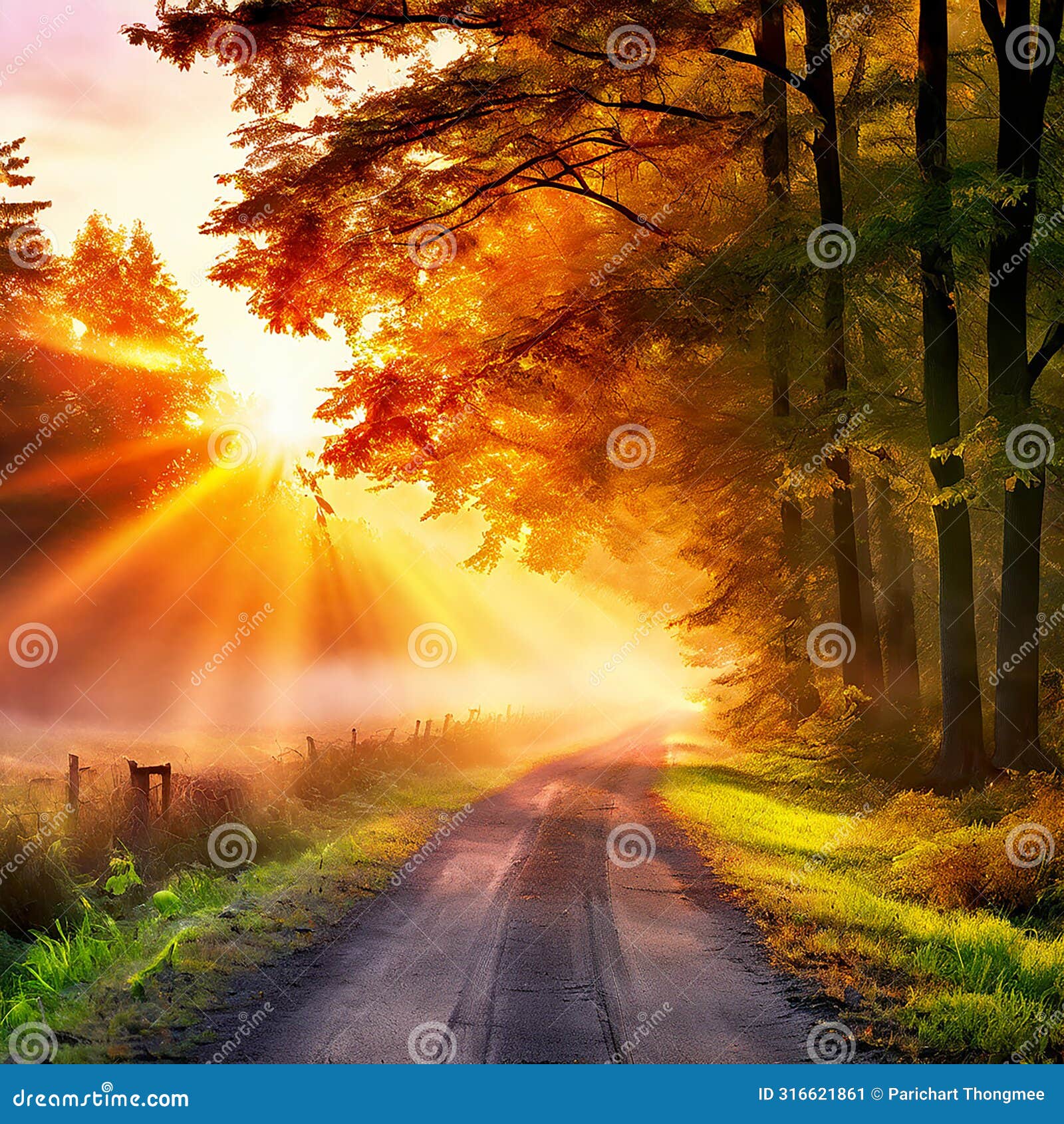 Enchanted Forests: Exploring the Tranquil Beauty of Fall Stock ...