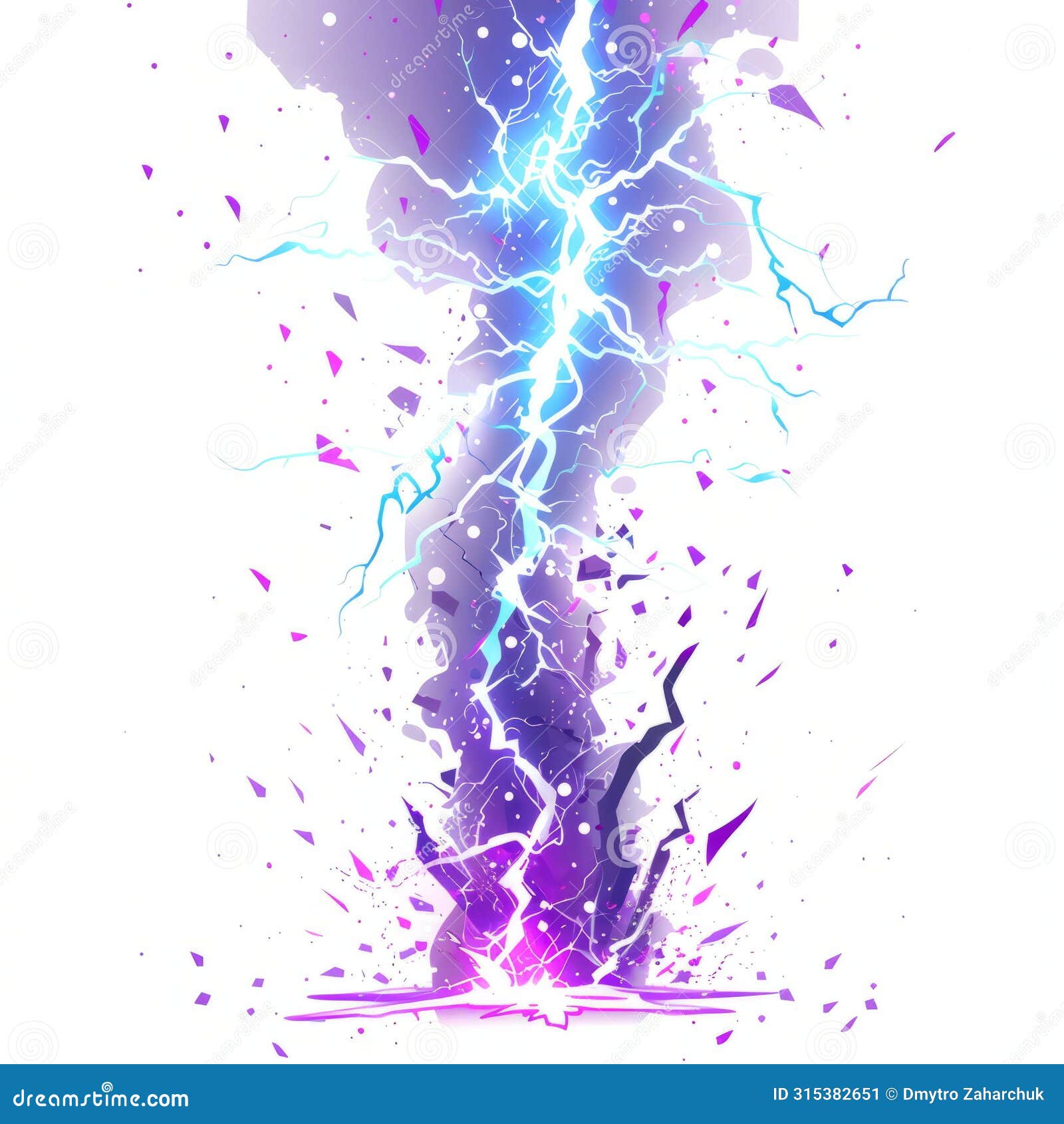 Enchanted Lightning, Light Effects of the Battle of Magicians on a ...