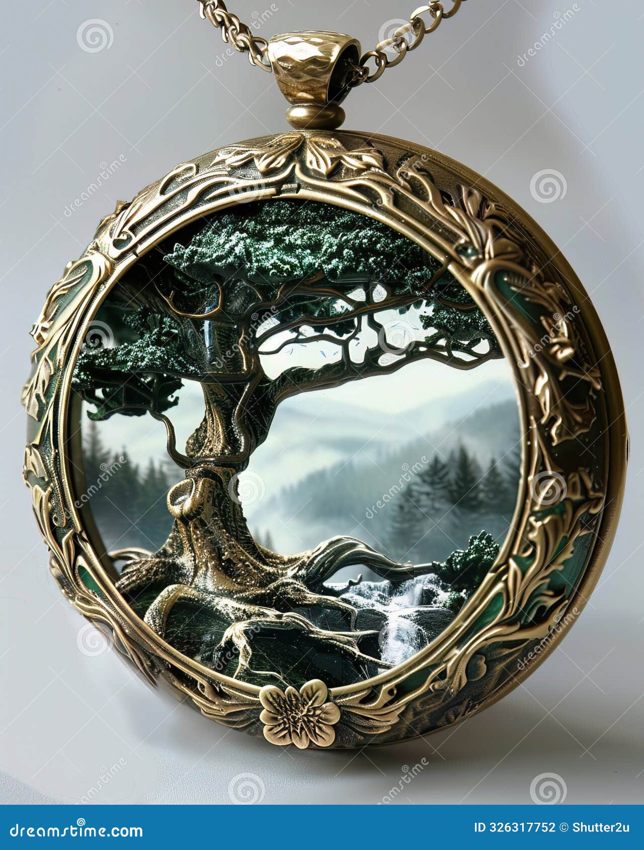 An Enchanted Locket that Reveals a Different Mystical Realm Each ...