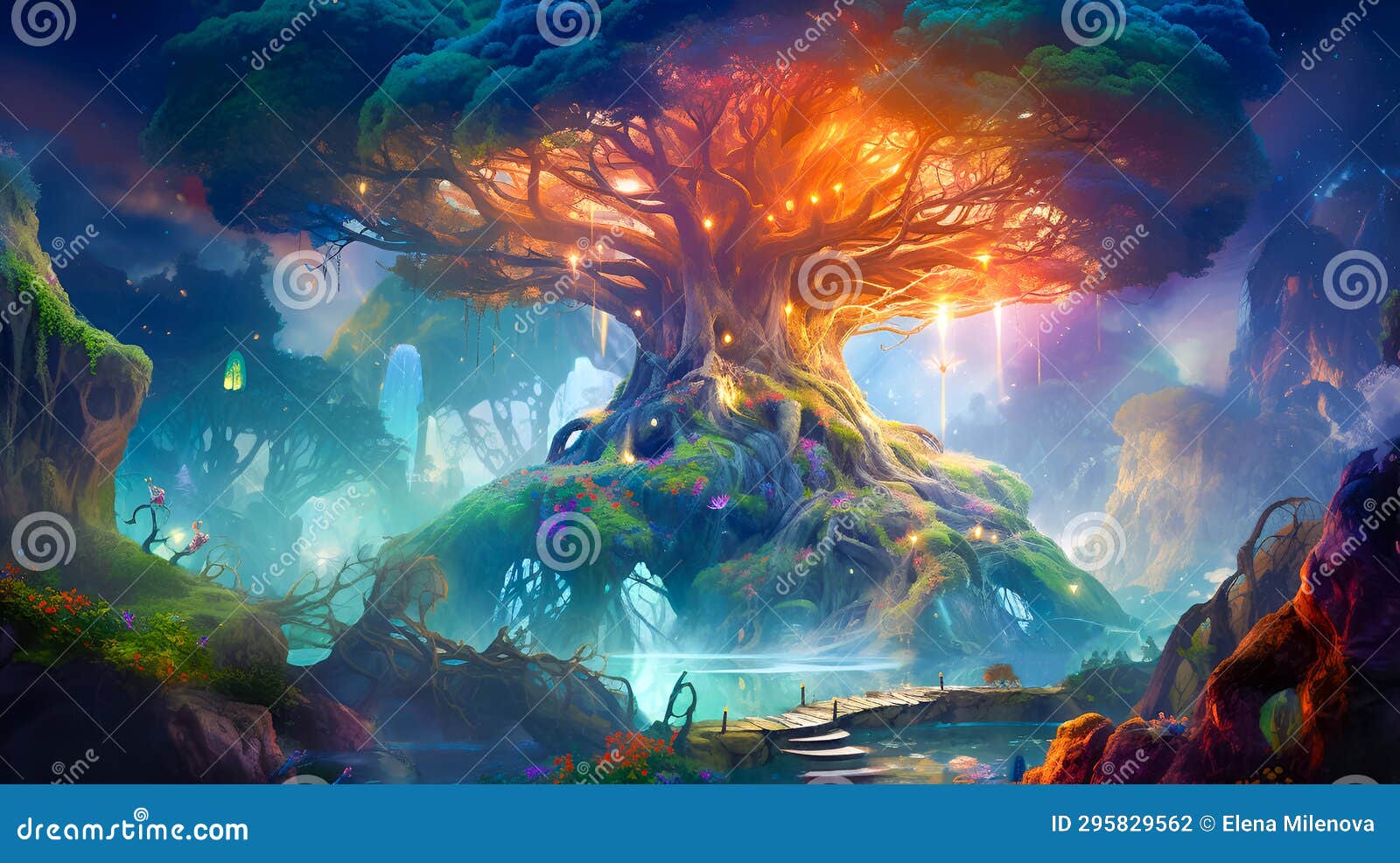 Enchanted Magical Realm, Generative AI Stock Photo | CartoonDealer.com ...