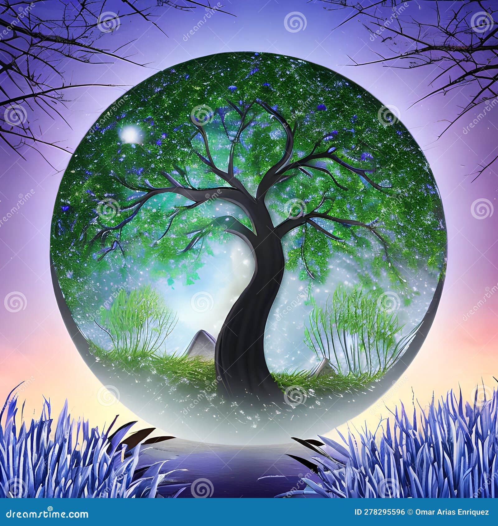 415 Enchanted Moonlit Forest: A Mystical And Enchanting Background ...